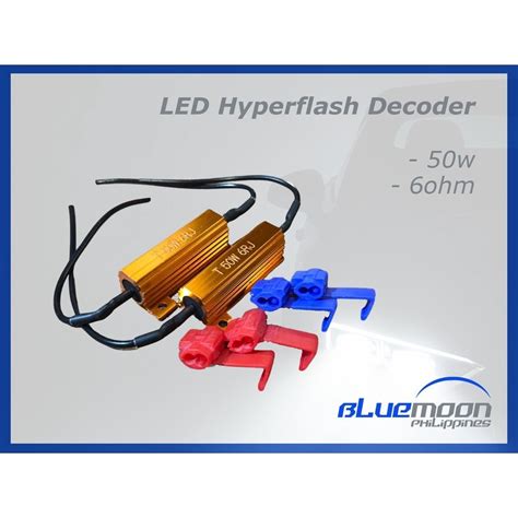 Hyperflash Decoder Warning Canceller LED Load Resistor W Ohm Signal Light Turn Indicator