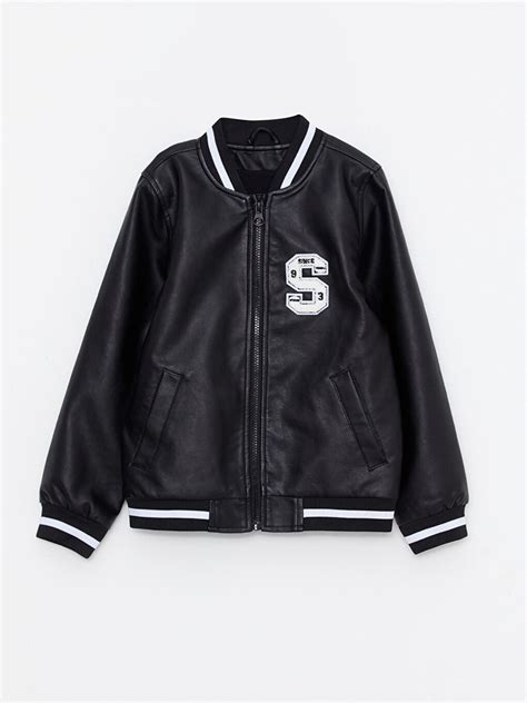 Lc Waikiki კოლეჯის საყელო ხელოვნური ტყავის ბიჭების ქურთუკი S30494z4 Cvl S30494z4 Cvl Lc Waikiki