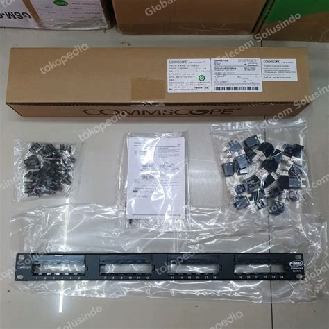Jual Patch Panel Cat 6 24 Port Commscope Lengkap Modular Loaded Di Seller Velvet Store