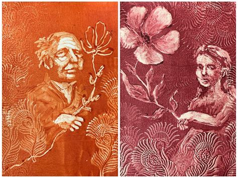 Gelliplate Portraits Create Emotive Monoprints Using The Subtractive Method Jerney Marisha