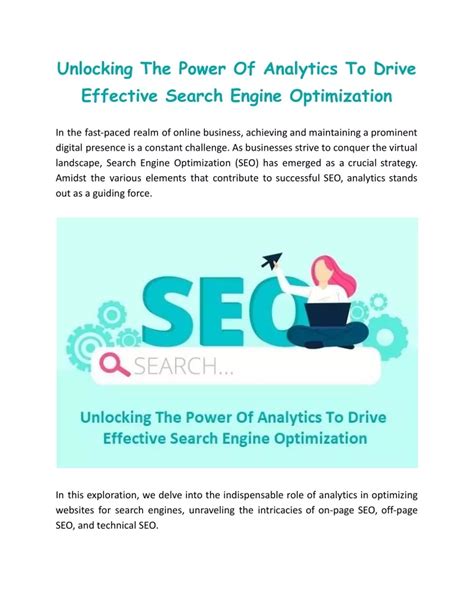 Ppt Unlocking The Power Of Analytics To Drive Effective Search Engine