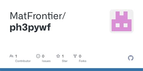 Github Matfrontierph3pywf