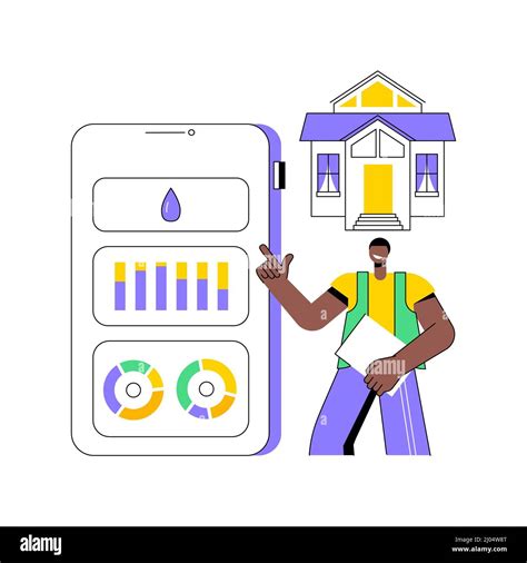 Water Contamination Detection System Abstract Concept Vector Illustration Drinking Water