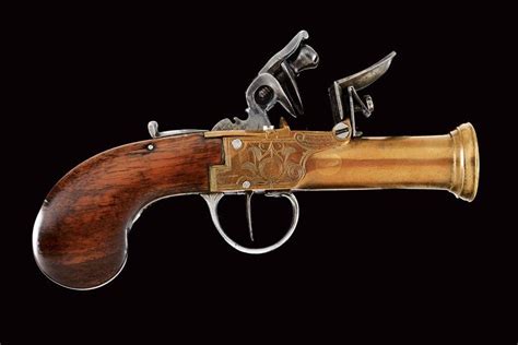 A Navy Flintlock Blunderbuss Pocket Pistol First Half Of The 19th