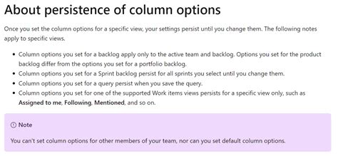 Change Columns In Azure DevOps Backlog For Everyone Stack Overflow