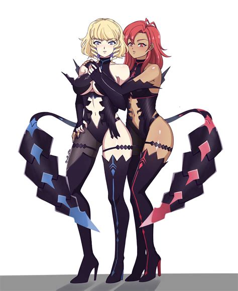 Rule 34 2girls Alternate Costume Asymmetrical Clothes Asymmetrical