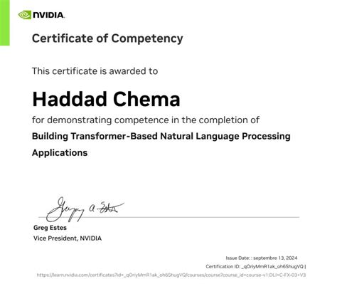 Chama Haddad On Linkedin Deeplearning Ai Nvidia Novationcity Novationaiacademy Certification