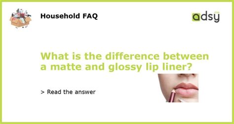 What Is The Difference Between A Matte And Glossy Lip Liner