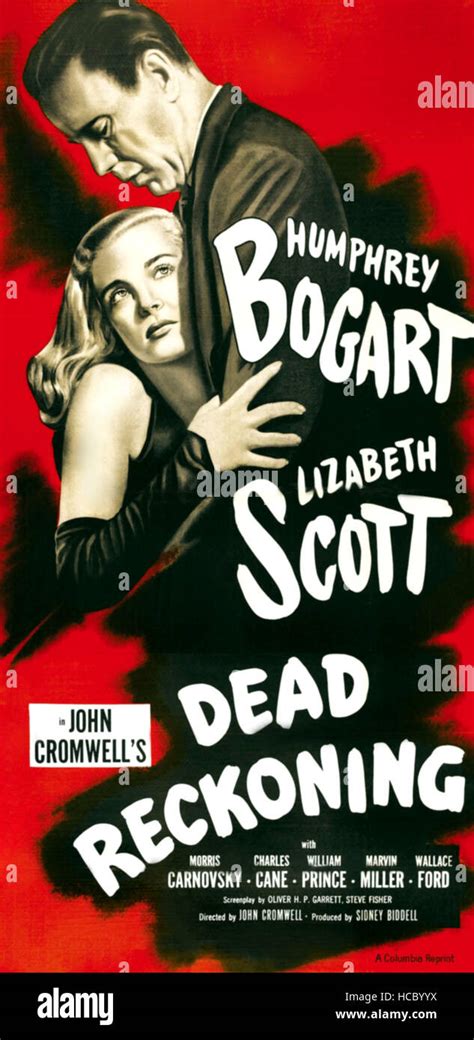 Dead Reckoning L R Lizabeth Scott Humphrey Bogart On Poster Art