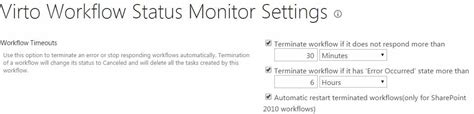 workflow settings virtosoftware guides and docs