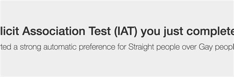 Implicit Bias Test