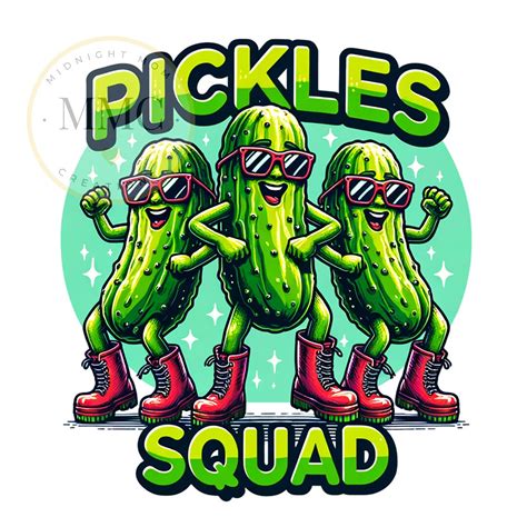 Pickle Squad Png Cute Pickles Squad Png Lover Pickle Cucumber Png T