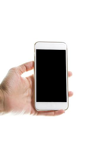 손을 사용 하 여 모바일 스마트 폰 흰색 바탕에 격리를 닫습니다 가까운에 대한 스톡 사진 및 기타 이미지 가까운 그래픽 사용자 인터페이스 기업 비즈니스 Istock