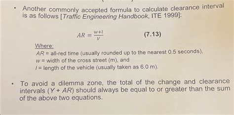 Transportation Engineering Find Cyle Length And