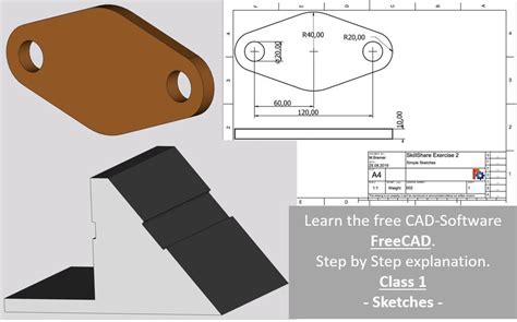 Online Course Learning Freecad Lesson 1 Sketches From Skillshare Class Central