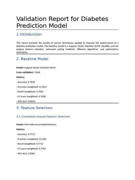 Validation Report Pdf