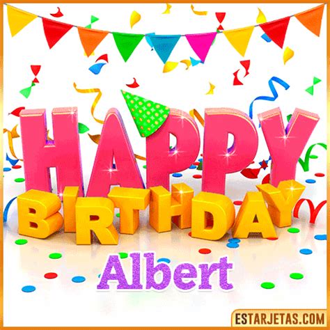 Feliz Cumpleaños Albert Imágenes  Tarjetas Y Mensajes