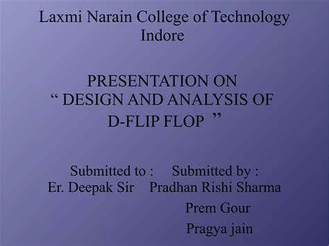 D Flip Flop Odp