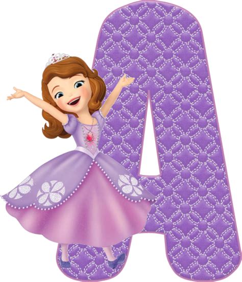 Alfabeto Decorativo Alfabeto Princesa Sofia 2 Png Letras