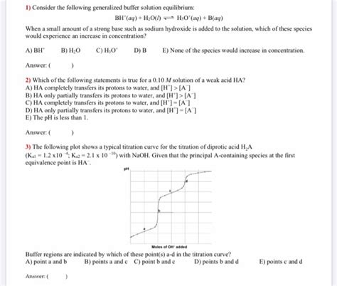 Solved 1 Consider The Following Generalized Buffer Solution