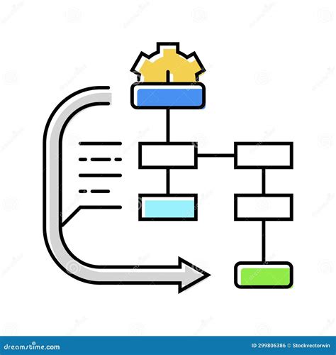 Uml Diagrams Analyst Icon Color Illustration 339155404