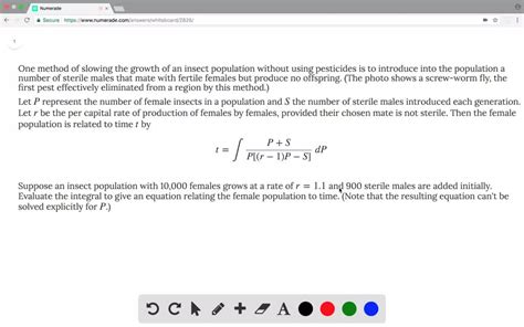 one method of slowing the growth of an insect population without using pesticides is to