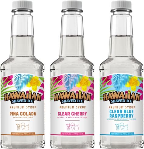 Hawaiian Shaved Ice Party Kit With 20 Syrup Flavors In 16oz