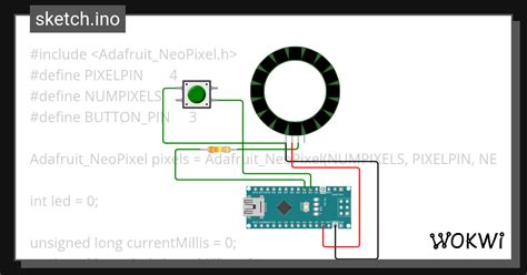 Glücksrad Mit Neopixel Wokwi Esp32 Stm32 Arduino Simulator