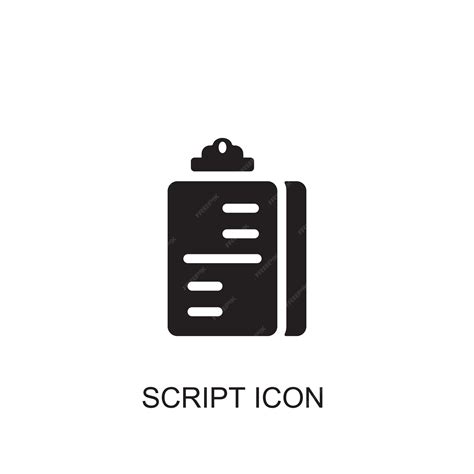 Premium Vector | Script vector icon icon