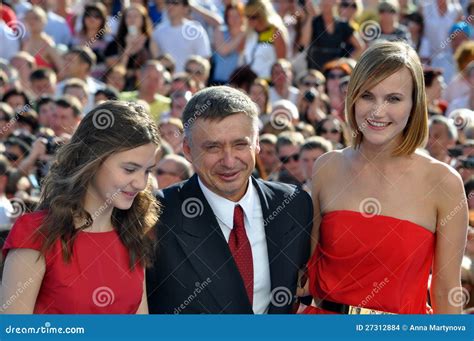 Anton Tabakov And His Wife And Daughter Editorial Stock Image Image Of Celebrity Happiness
