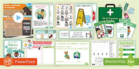 Póster Qué Hacer En Caso De Emergencia Primeros Auxilios