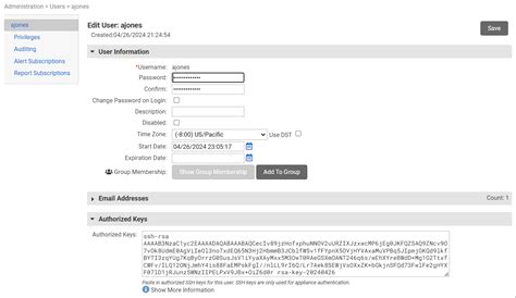 SSH Key Authentication Lantronix Local Manager Documentation