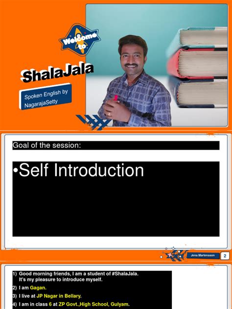 Shalajala Class 3 Self Introduction Pdf