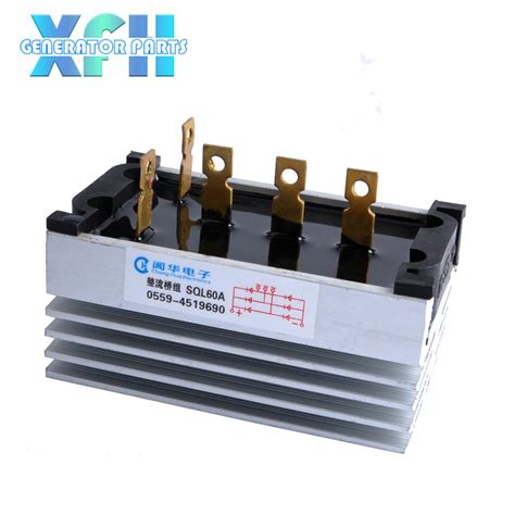 Three Phase Sql60a 60amp Generator Rectifier Aluminum Heatsink 60a Dio Xfh Generator Parts