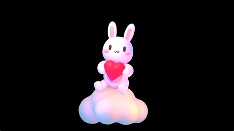 卡通兔子动画素材 Livekong来悟空