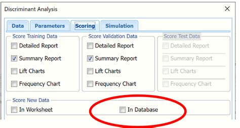 Scoring To A Database Solver