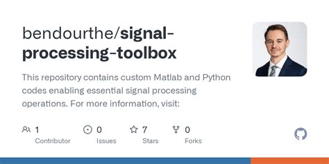 Github Bendourthesignal Processing Toolbox This Repository Contains Custom Matlab And Python