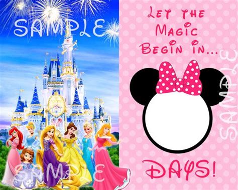 Disney Countdown Printable Countdown To Disney By Hdinvitations