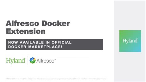 alfresco docker extension now available in docker marketplace youtube
