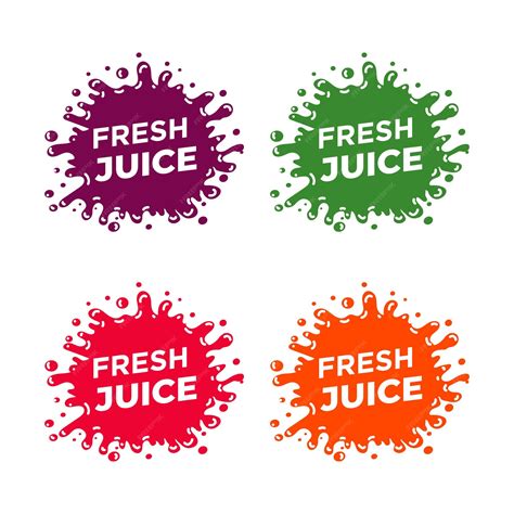 Premium Vector Juice Splash Vector Sign