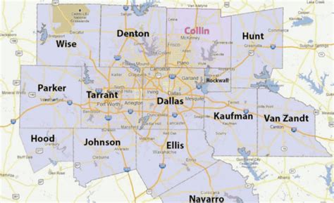 Collin County Map With Cities Texas Maps Collection Texas State