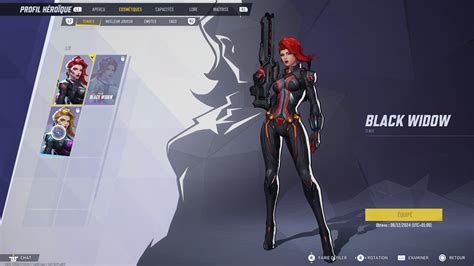 Black Widow Capacités Stats Costumes Guide Marvel Rivals
