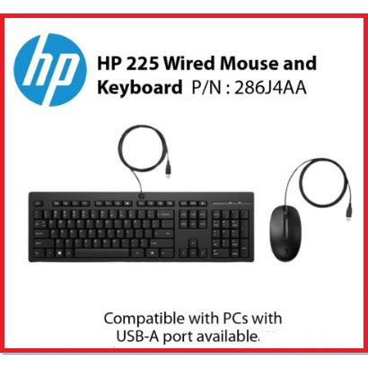 HP WIRED MOUSE AND KEYBOARD COMBO Shopee Malaysia