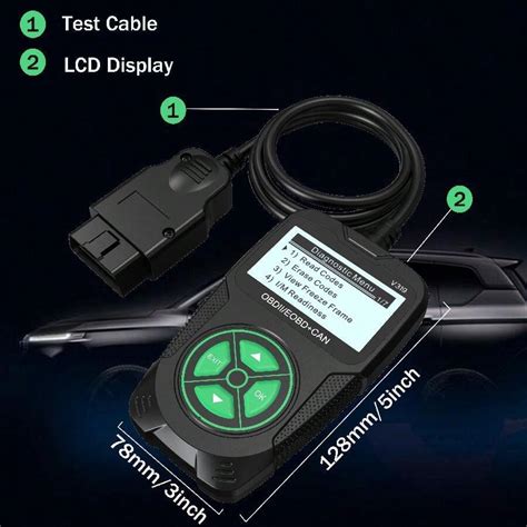 V319 Obdii Universal Obd Ii Scanner Engine Fault Code Reader Can