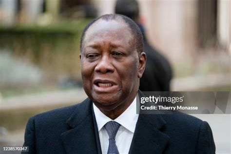President Of Ivory Coast Alassane Ouattara Photos And Premium High Res
