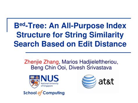 Ppt B Ed Tree An All Purpose Index Structure For String