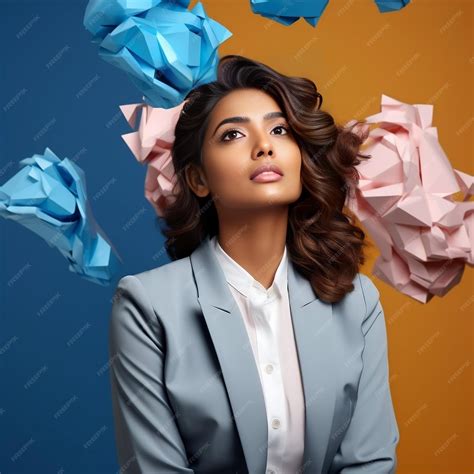 Premium Ai Image Headshot Photos Of Indian Women In Dynamic