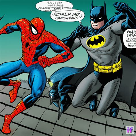 Spiderman Vs Batman Comic