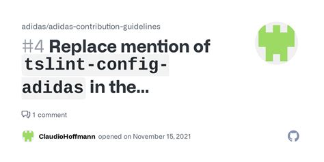 Replace Mention Of `tslint Config Adidas` In The Typescript Coding