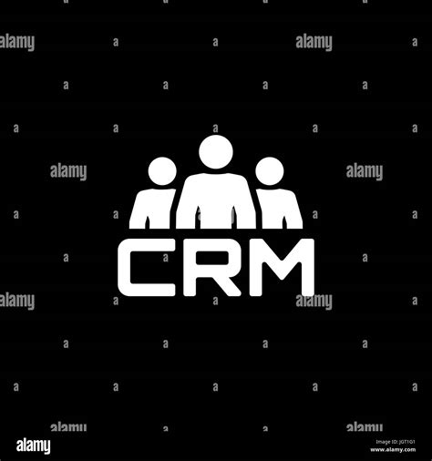 Crm System Icon Flat Design Stock Vector Image And Art Alamy